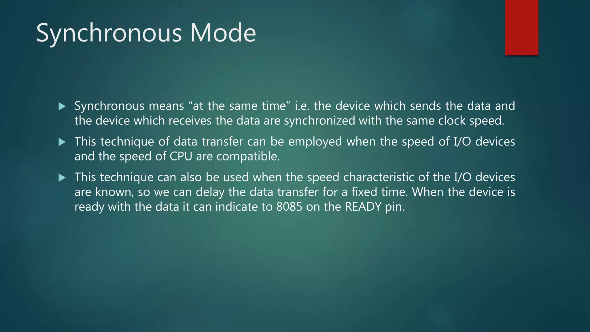 Data transfer techniques 8085 | PPTX