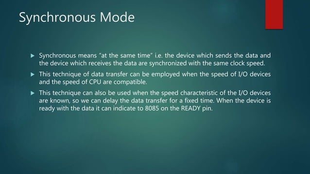 Data transfer techniques 8085 | PPTX | Operating Systems | Computer Software and Applications