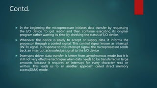 Data transfer techniques 8085 | PPTX