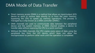 Data transfer techniques 8085 | PPTX