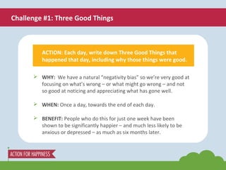 7-day Happiness Challenge | PPT