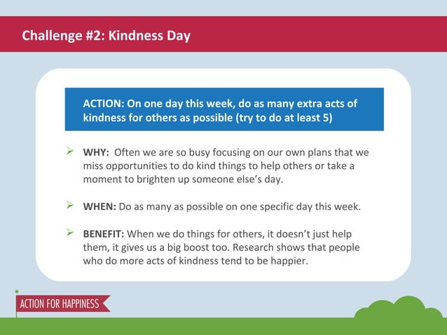 7-day Happiness Challenge | PPT