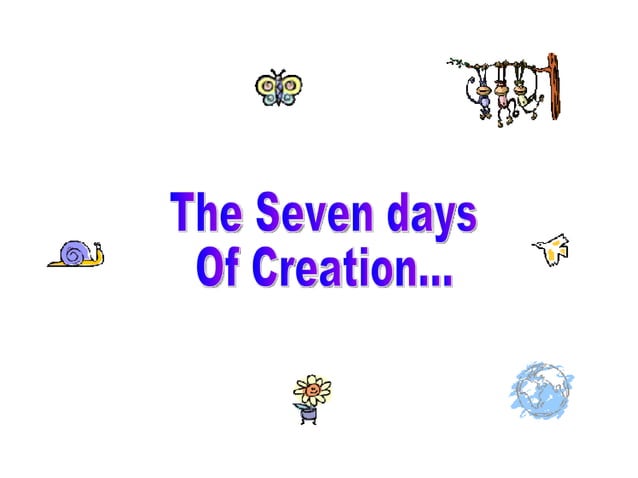 7 days of creation | PPT