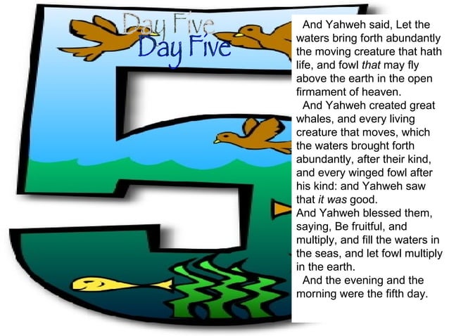 7 days of creation | PPT