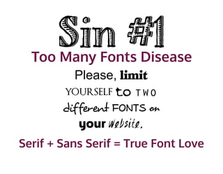 7 Deadly Font Sins | PDF