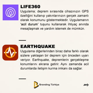 Depremde Hayat Kurtaran Mobil Uygulamalar | PDF