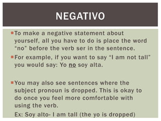 7 descripciones-ser | PPTX