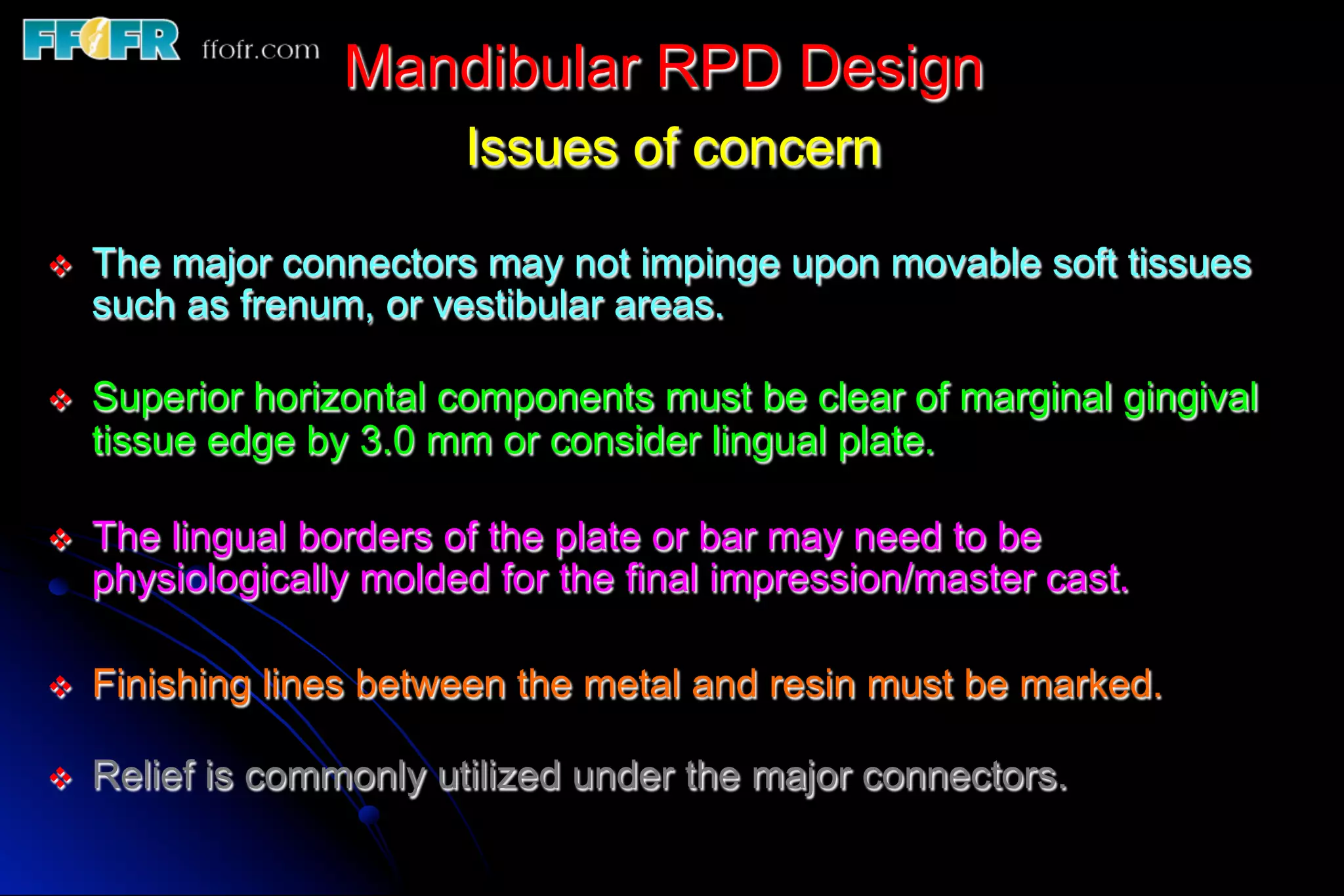 7.designing rpd's, planning sequence for rpd patients | PDF