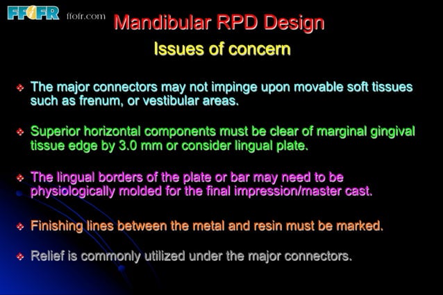 7.designing rpd's, planning sequence for rpd patients | PDF | Dental ...