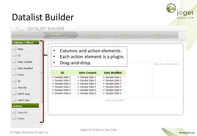 Joget Workflow V4 Training Module 7 Designing Your First Datalist