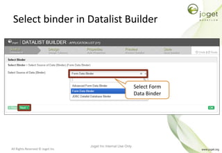 Joget Workflow v5 Training Slides - Module 7 - Designing your first Datalist | PPTX ...