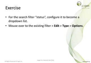 Joget Workflow v5 Training Slides - Module 7 - Designing your first Datalist | PPTX ...
