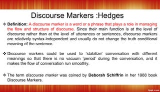 Discourse markers | PPT