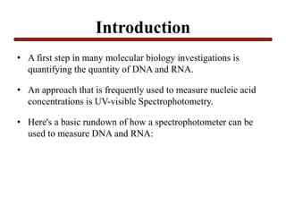 DNA & RNA Quantification by Spectrophotometer.pptx