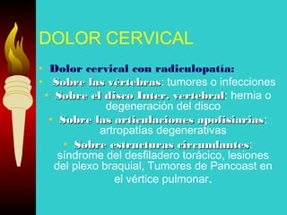 7. dolor cervical y otros | PPT