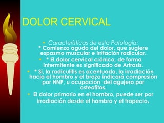7. dolor cervical y otros | PPT
