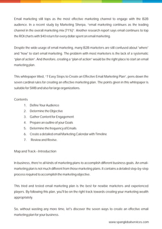 7 Easy Steps to Create an Effective Email Marketing Plan | PDF