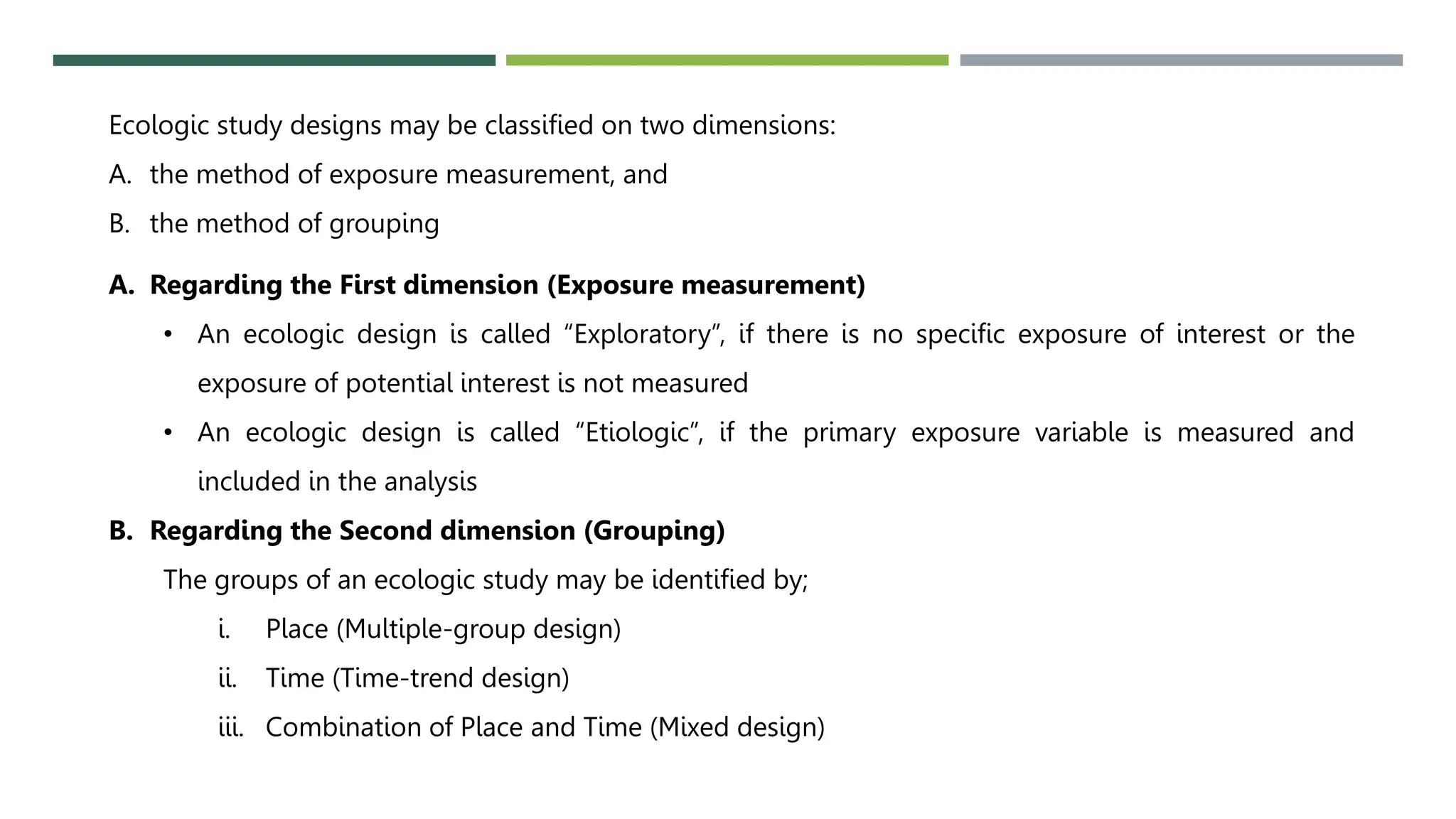 ECOLOGICAL STUDY | PPTX