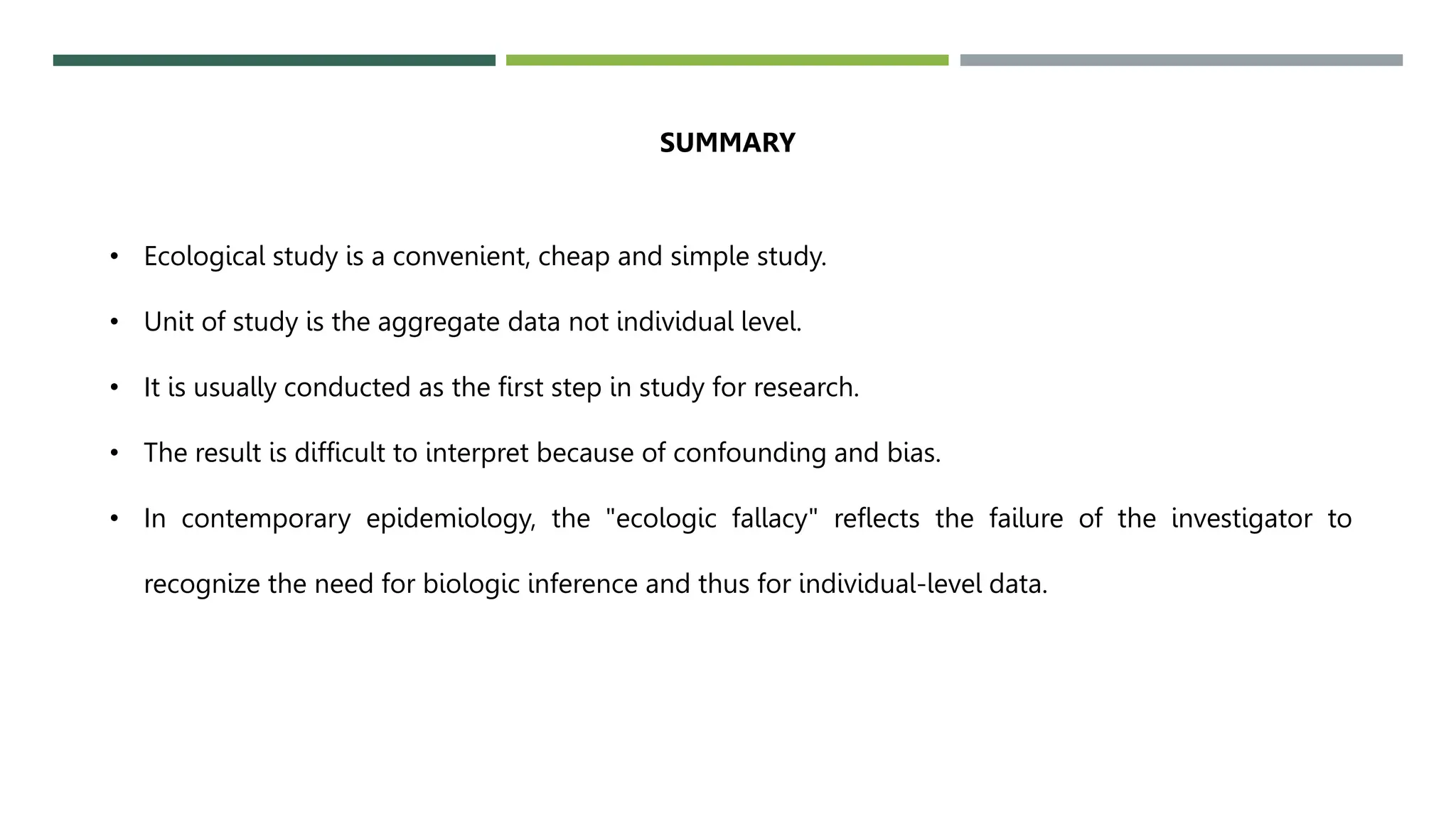ECOLOGICAL STUDY | PPTX
