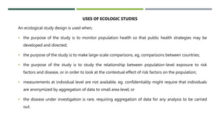 ECOLOGICAL STUDY | PPTX