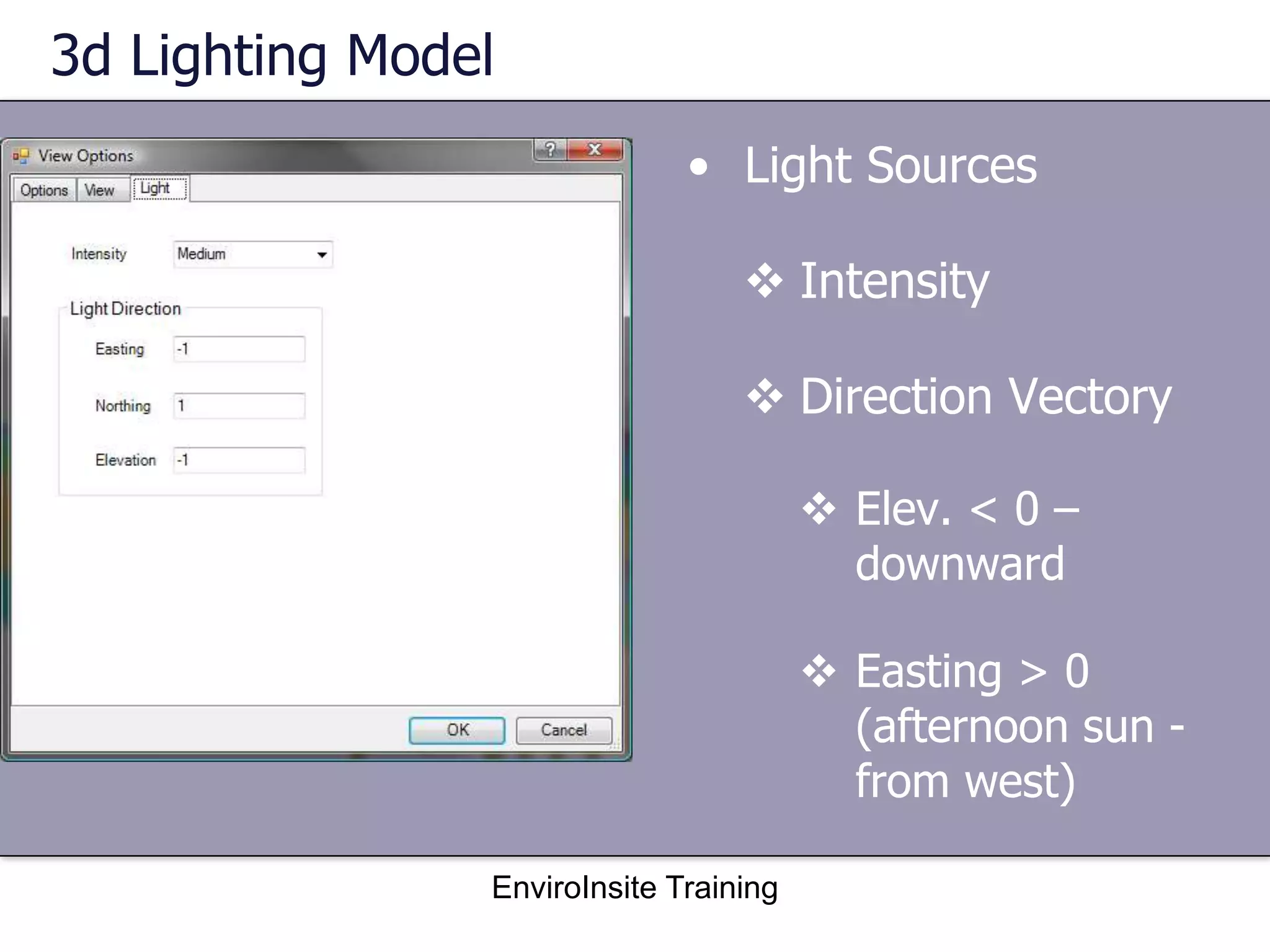 EnviroInsite training workshop - Creating cross-sections | PPT