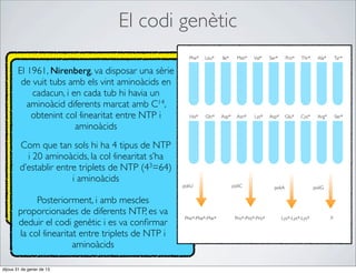 57. el codi genètic | PPT