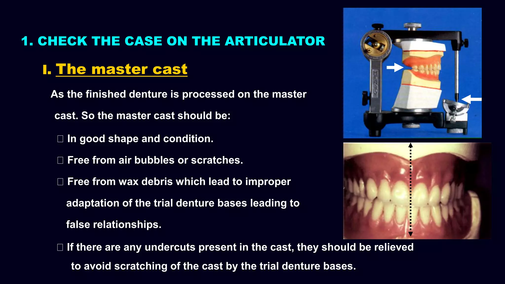 7-Try-in of the wax trial complete denture | PPTX | Dental Health ...