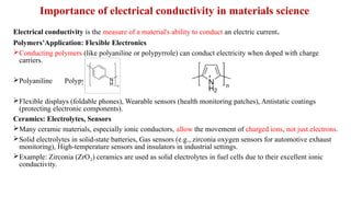7-Electrical conduction in Polymers, Ceramics and amorphous.pptx