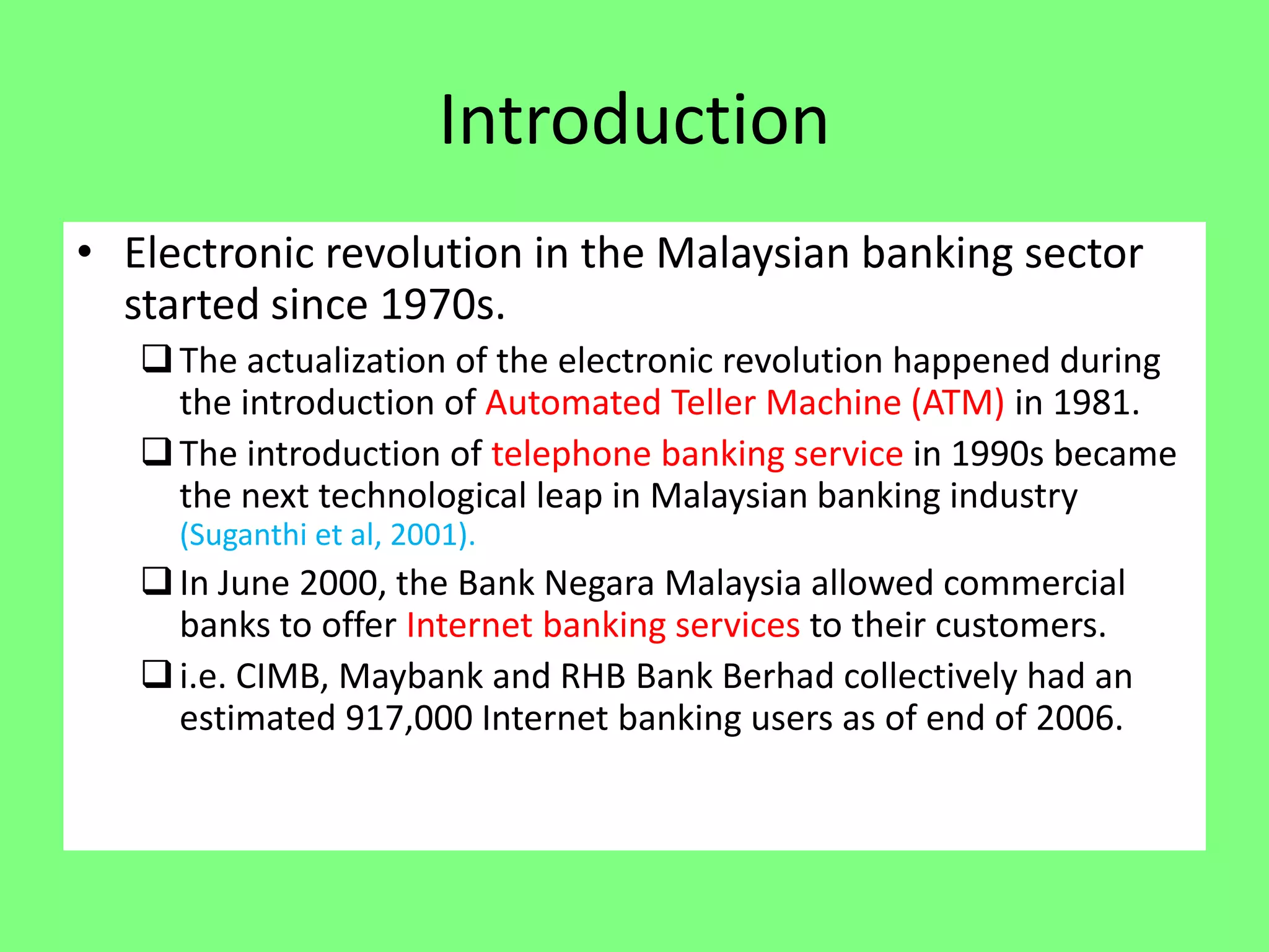 chapter 7 : electronic banking | PDF