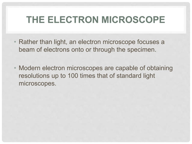 Electron Microscopy | PPT