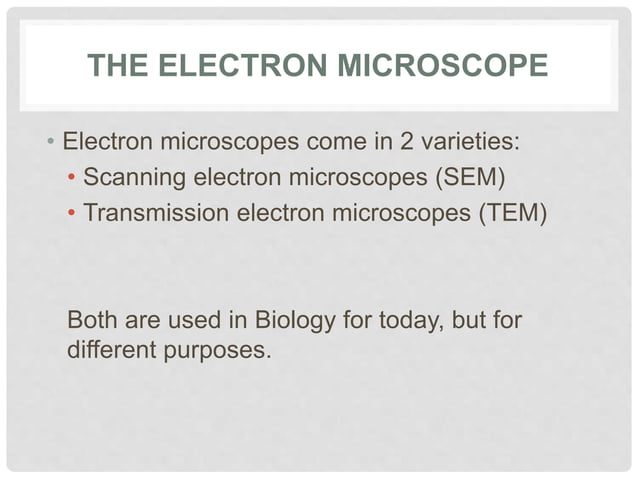 Electron Microscopy | PPTX