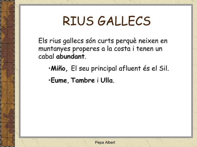 7 Els Rius: Vessant Atlàntic I Cantàbric | PPS