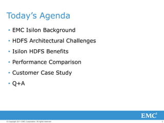 7. emc isilon hdfs enterprise storage for hadoop | PPTX