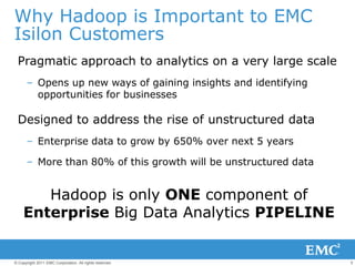 7. emc isilon hdfs enterprise storage for hadoop | PPTX