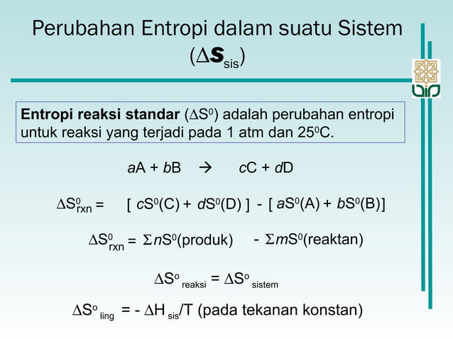 7 energi bebas gibbs | PPT