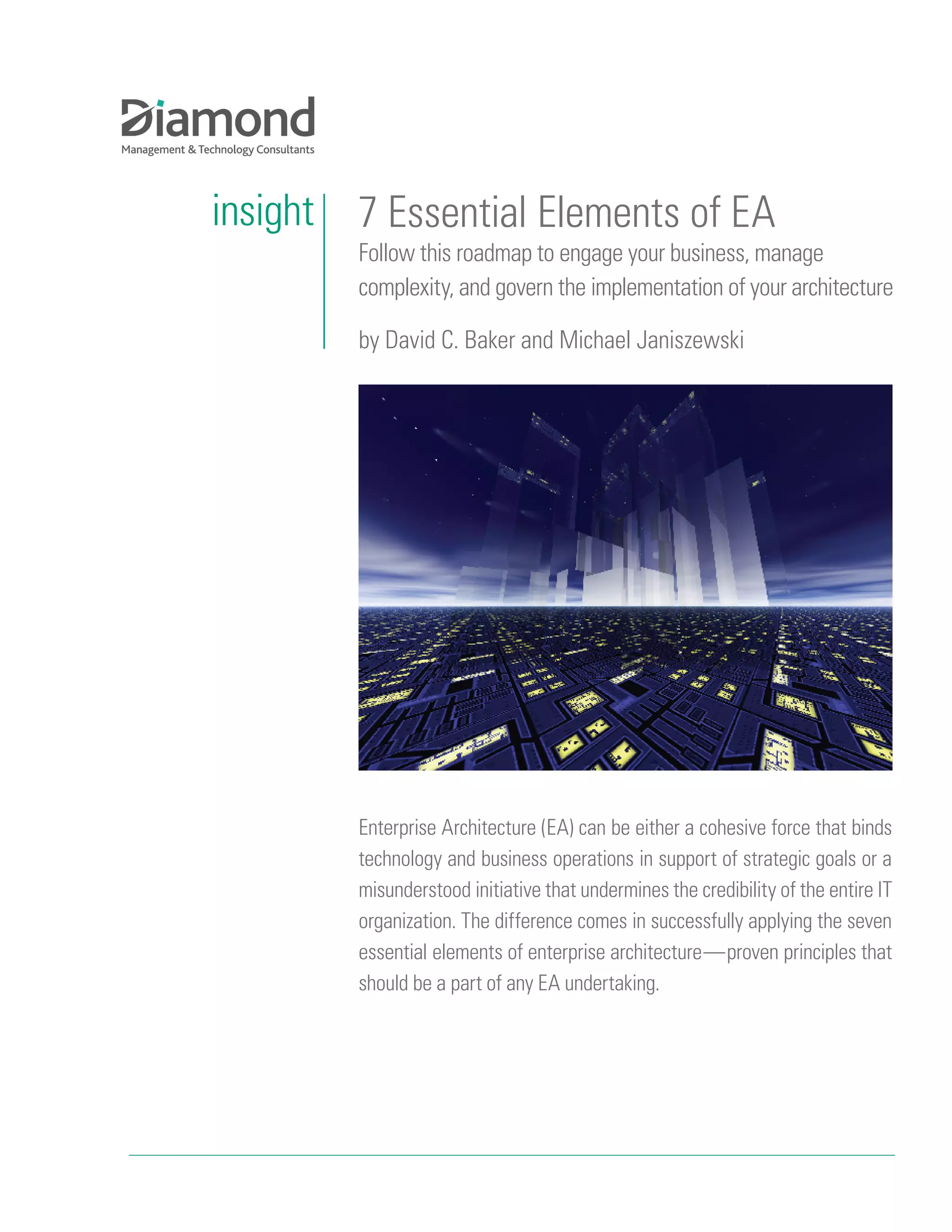 7 Essential Elements Of EA | PDF | Business | Business and Finance