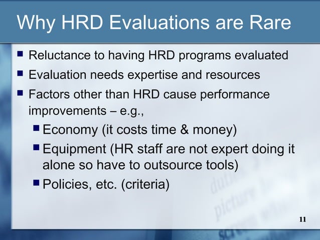 evaluating hrd programs | PPT