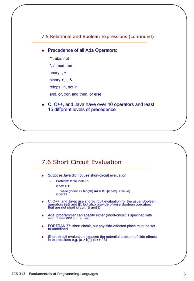 7 expressions and assignment statements | PDF