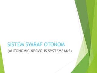 7 farmakologi sistem syaraf otonom | PPT