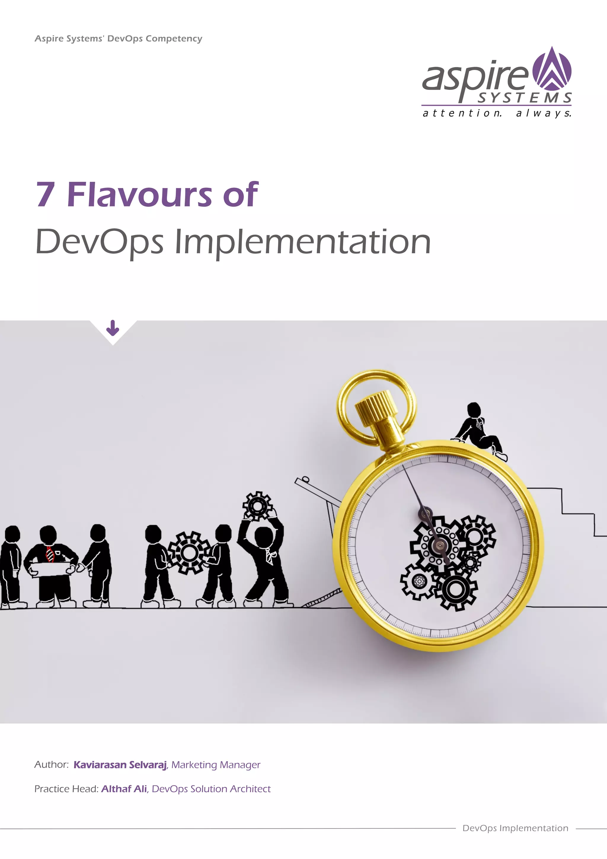 7 flavours of devops implementation | PDF | Cloud Computing | Internet