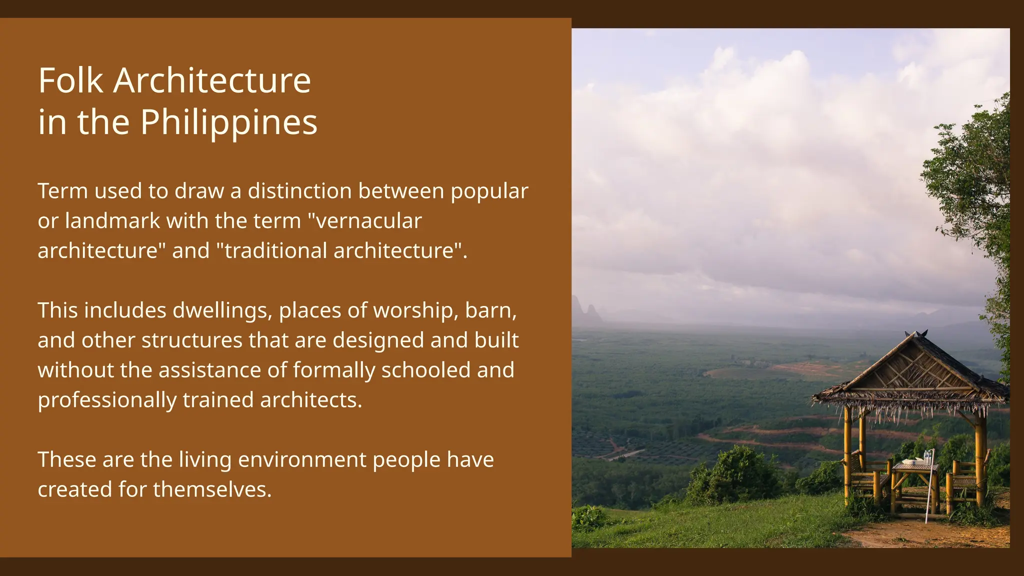 7-Folk Architecture.pptx: contemporaray Arts | PPTX