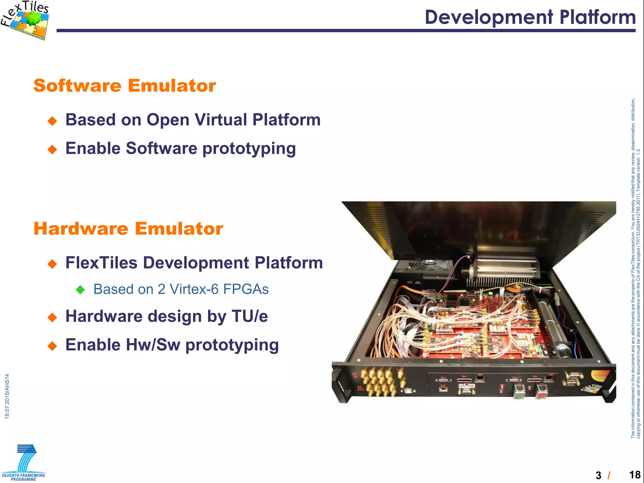 FPL'2014 - FlexTiles Workshop - 7 - FlexTiles Emulation platform | PDF | Operating Systems ...