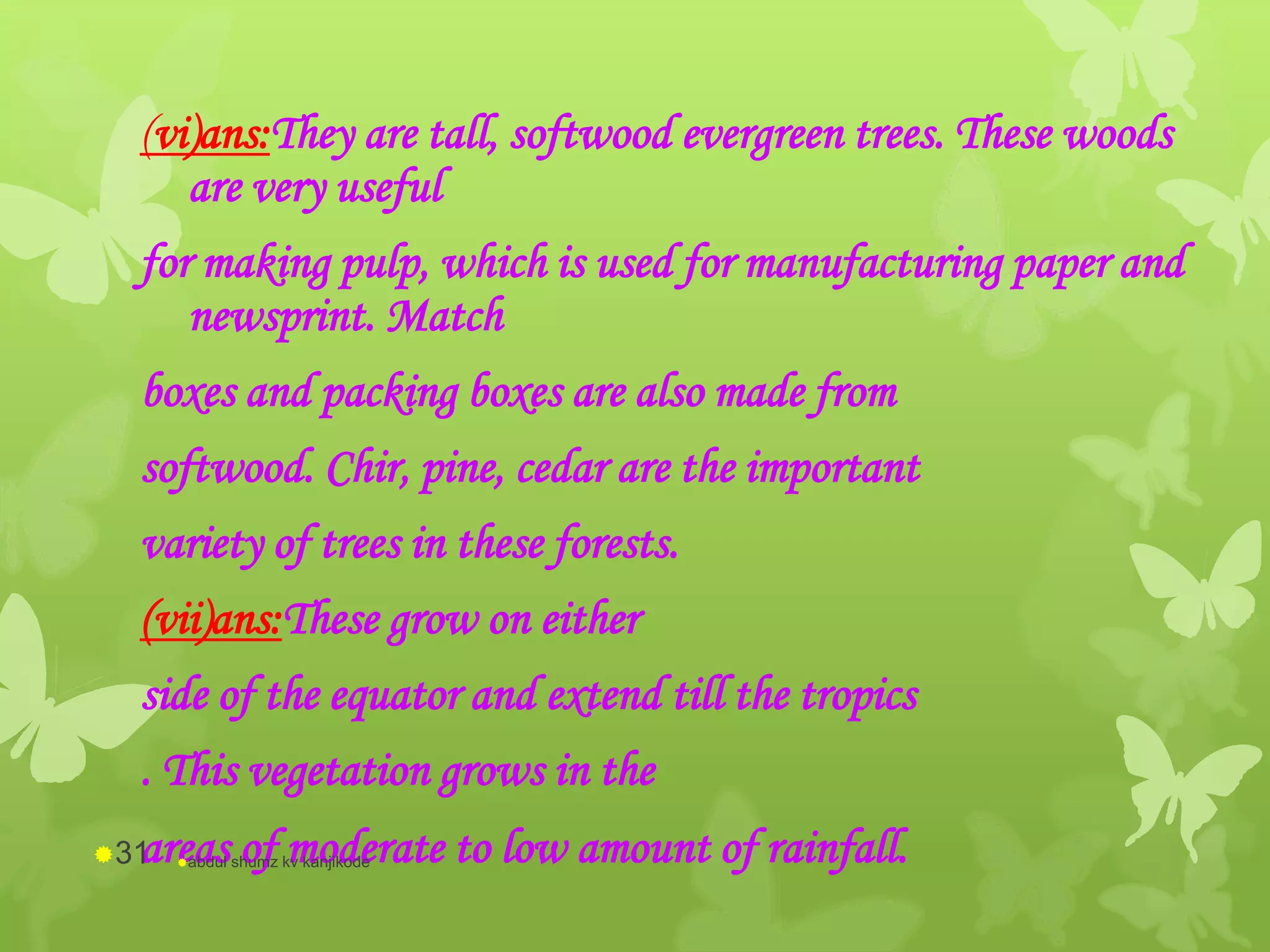 NATURAL VEGETATION, CLASS 7 CBSE GEOGRAPHY | PPTX