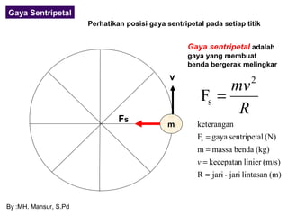 7. gaya sentripetal | PPT