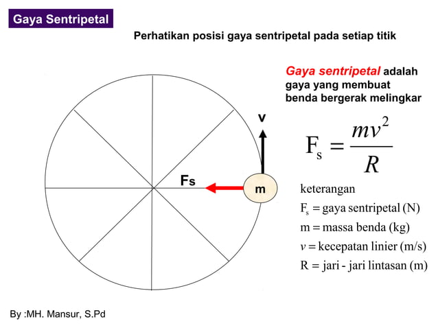 7. gaya sentripetal | PPT