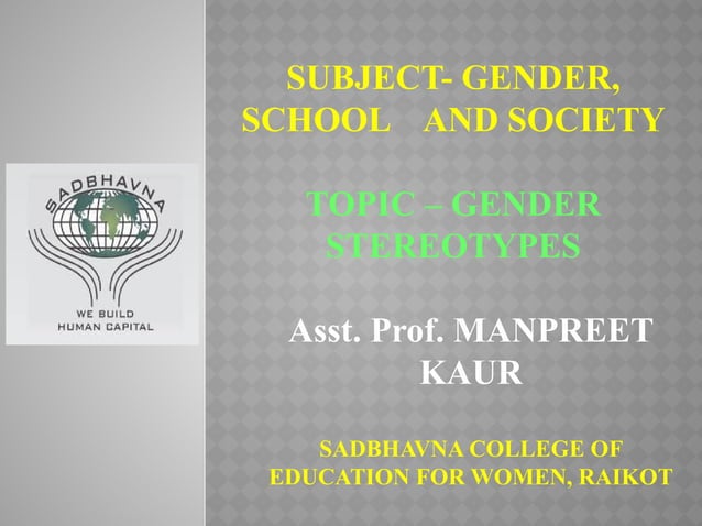 7 - GENDER STEREOTYPES .pptx