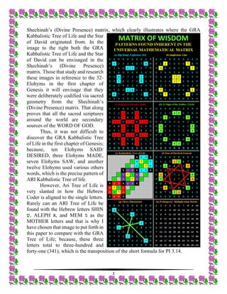 GENESIS CHAPTER ONE: Hebrew Coder and Kabbalistic Tree of Life | PDF