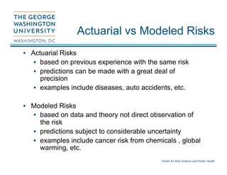 Risk Assessment with “Actuarial Data”, George Gray | PDF