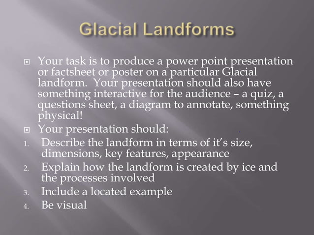 7. glacial landforms | PPTX
