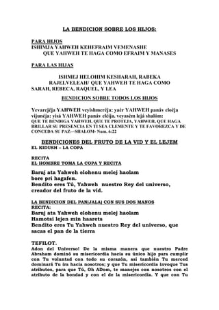 Guía del shabbat y su celebracion | PDF